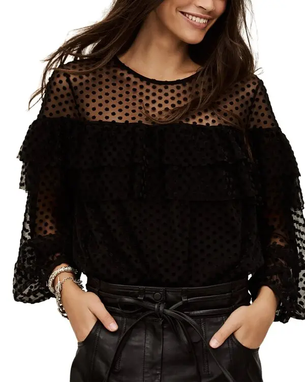 Ba&sh Raff Ruffled Blouse