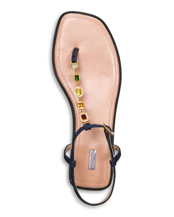 NODALETO Embellished Strappy Sandals