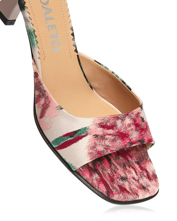 NODALETO Kitten Heel Mule Sandals