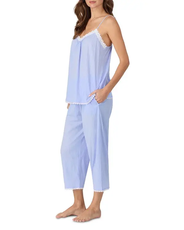 Eileen West Camisole & Capri Pants Pajama Set - Solid Lilac