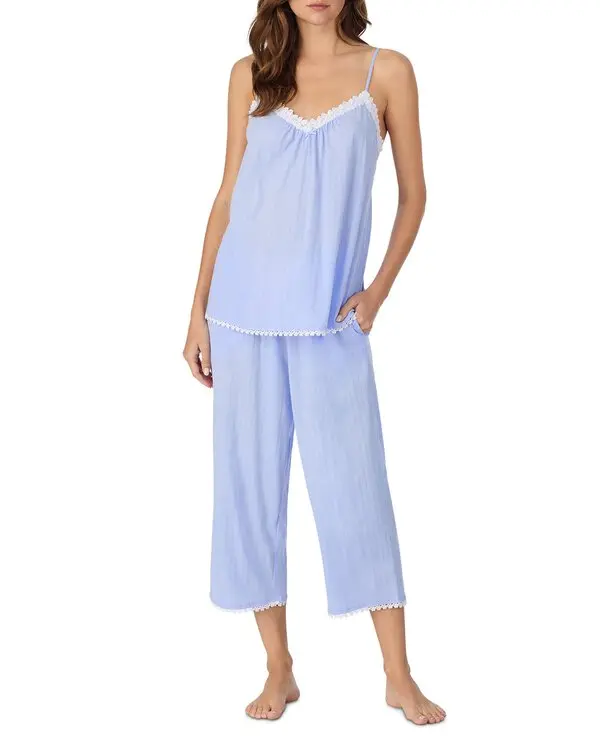 Eileen West Camisole & Capri Pants Pajama Set - Solid Lilac