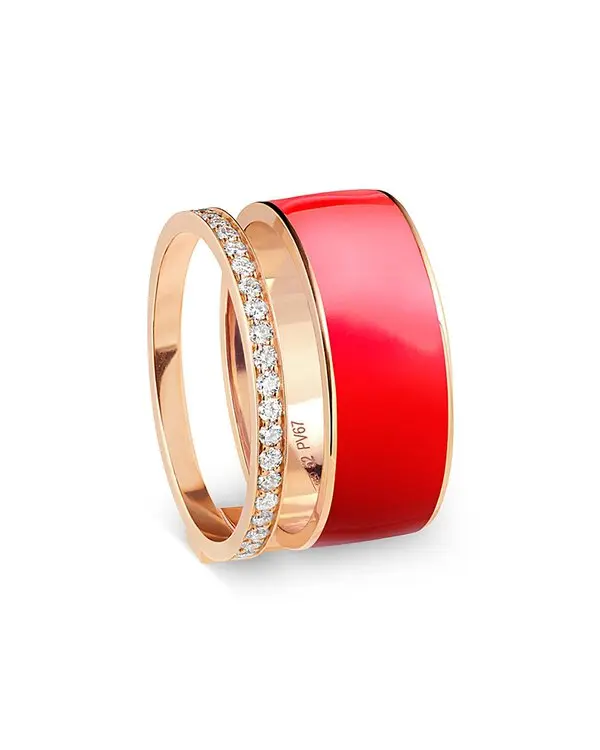 REPOSSI 18k Rose Gold Berbere Double Band - Pink Gold