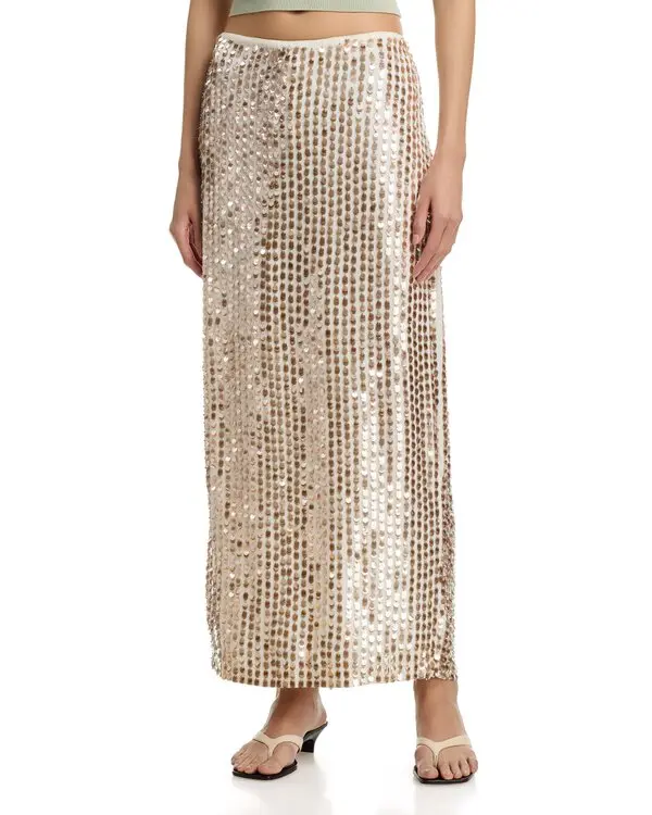 ZANKOV Disk Silk Stretch Skirt