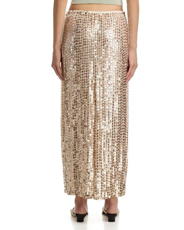ZANKOV Disk Silk Stretch Skirt