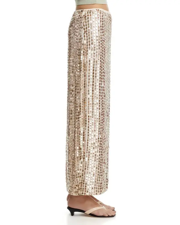 ZANKOV Disk Silk Stretch Skirt