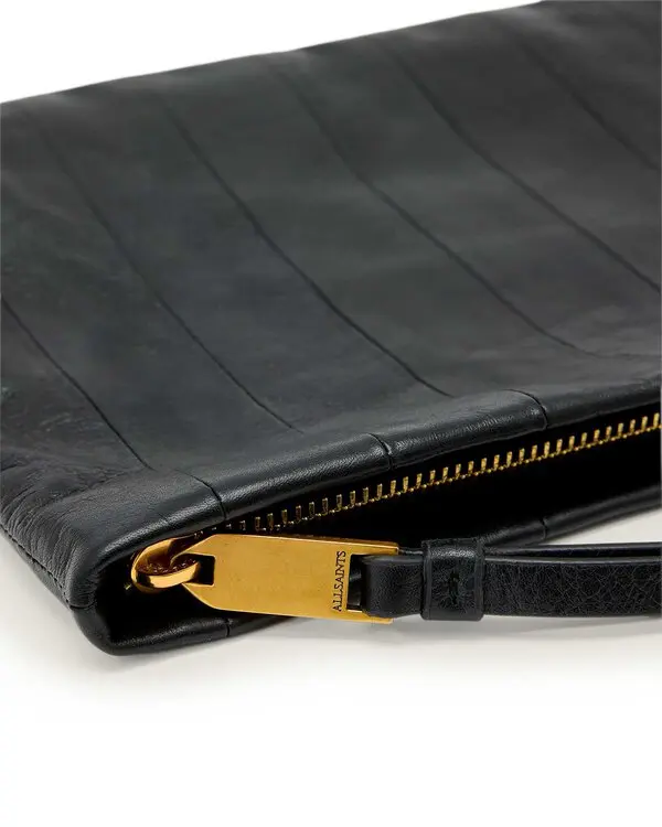 ALLSAINTS Bettina Small Panel Leather Clutch