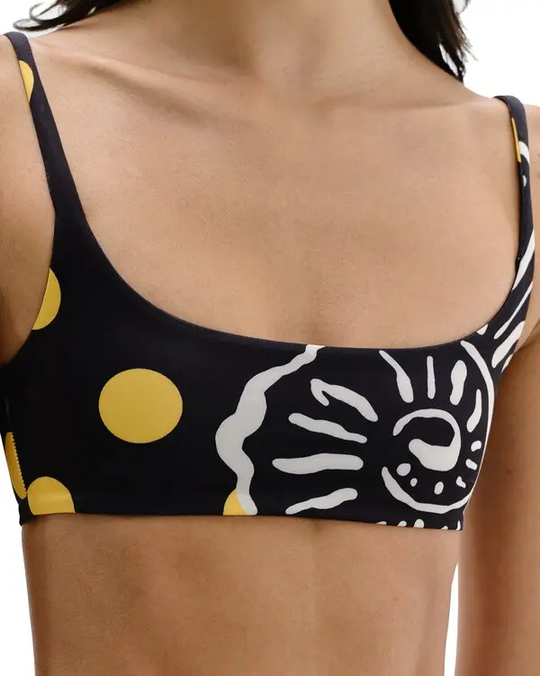 CALA DE LA CRUZ Berenice Bikini Top - Calicobw