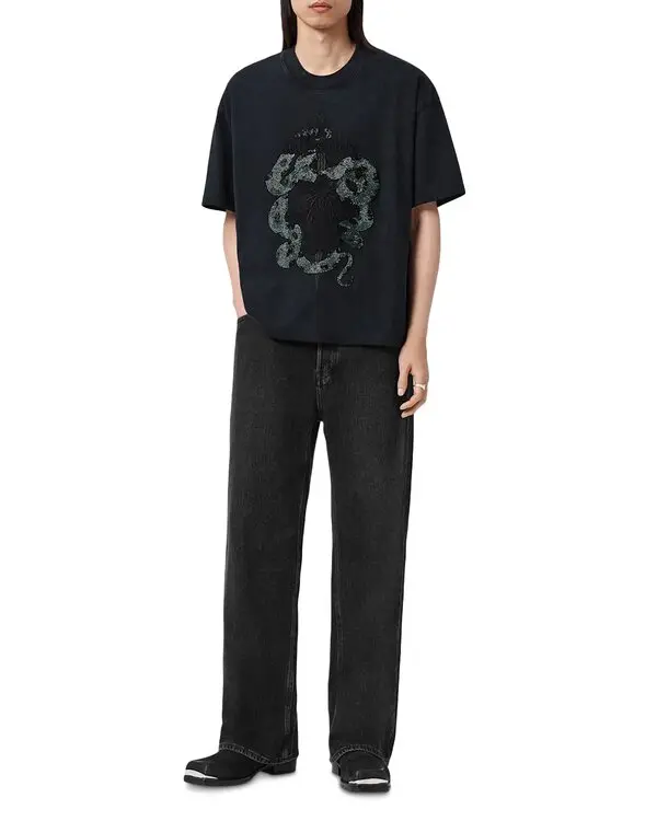ALLSAINTS Embellished Skull Graphic Tee