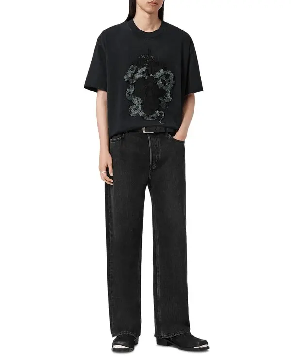 ALLSAINTS Embellished Skull Graphic Tee