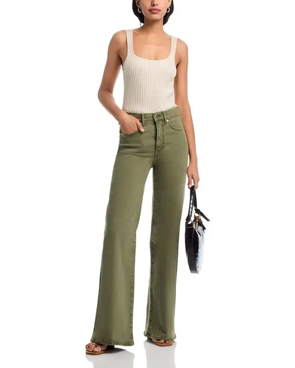 Veronica Beard Joplin High-rise Flare Jeans - Army