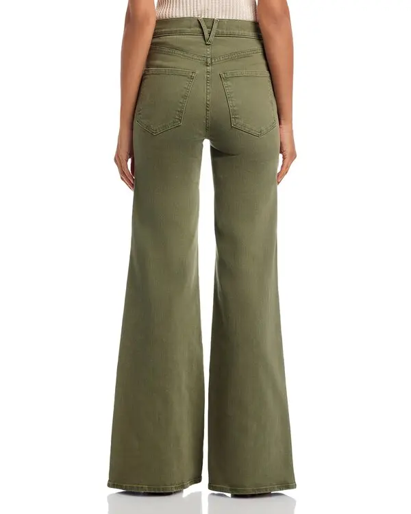 Veronica Beard Joplin High-rise Flare Jeans - Army