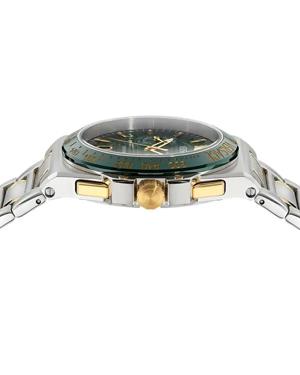 Versace Greca Reaction Chronograph, 43mm - Two Tone