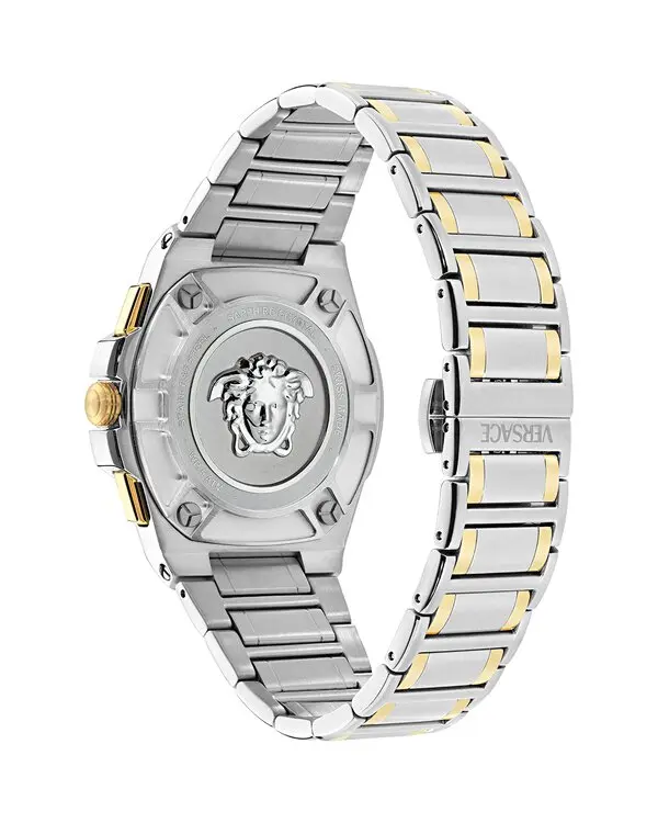 Versace Greca Reaction Chronograph, 43mm - Two Tone