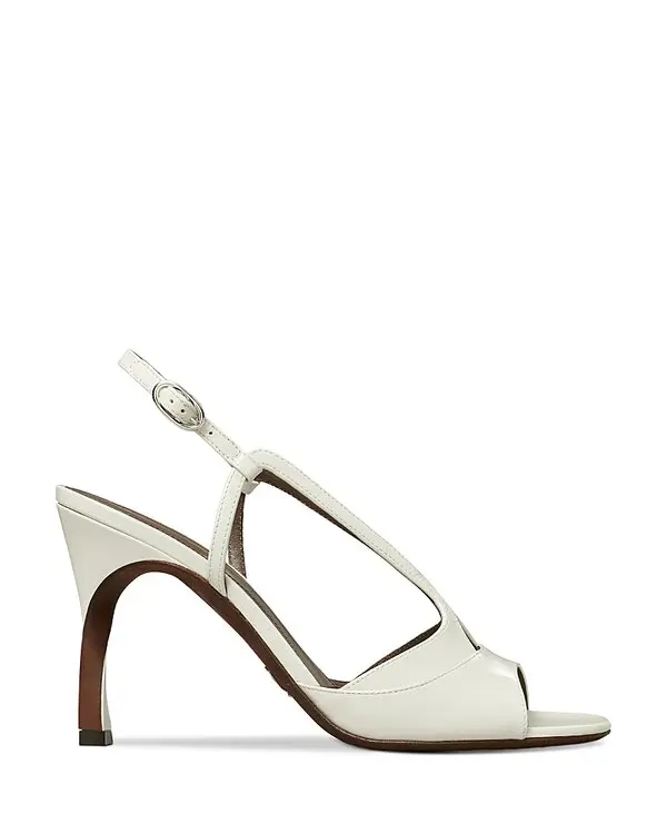 Tory Burch Twisted Heel Sandals - Marshmallow