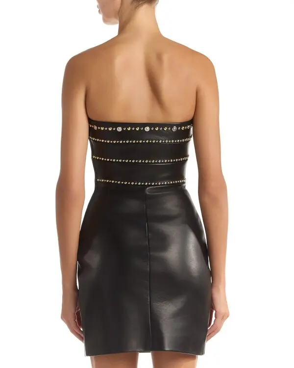 Versace Nappa Plonge' Leather Dress