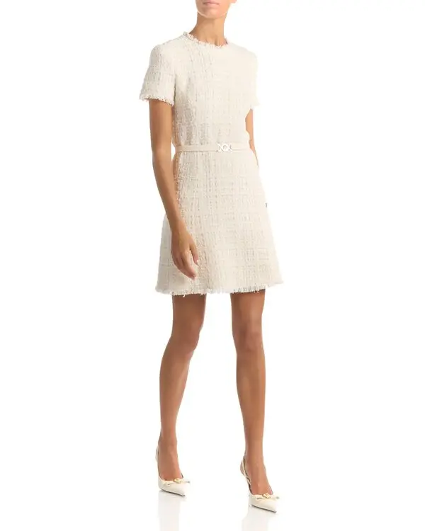 Versace Tonal Mix Tweed Dress