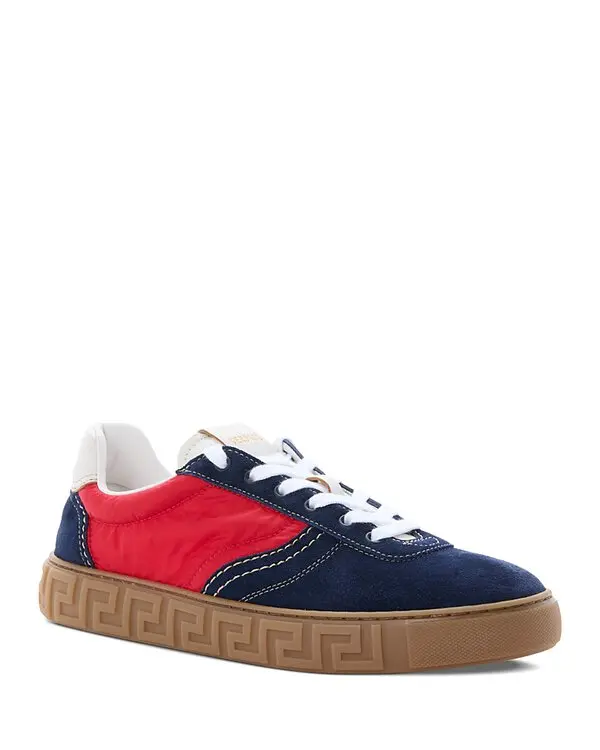 Versace Lace Up Low Top Sneakers - Marine