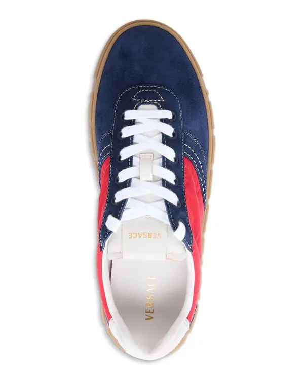 Versace Lace Up Low Top Sneakers - Marine