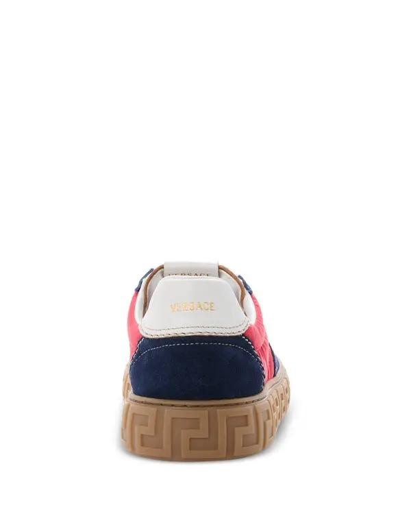 Versace Lace Up Low Top Sneakers - Marine