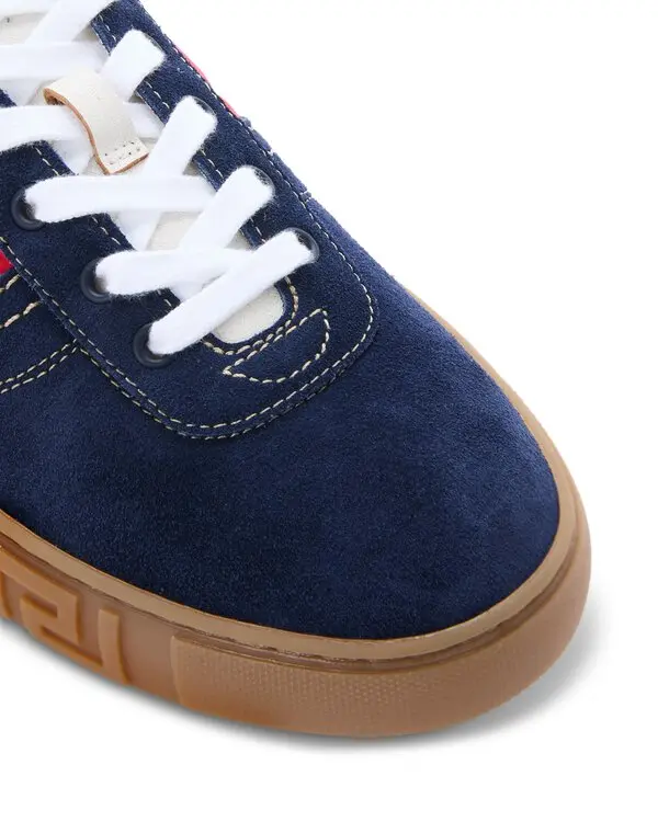 Versace Lace Up Low Top Sneakers - Marine