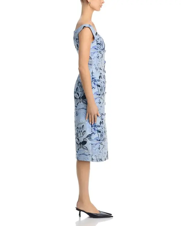 MILLY Floral Jaquard Dress