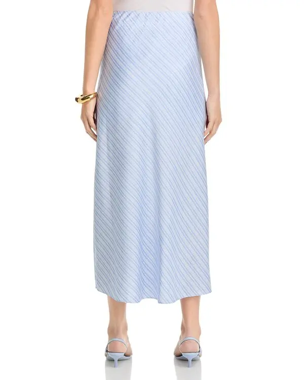Aqua Stripe Slip Skirt