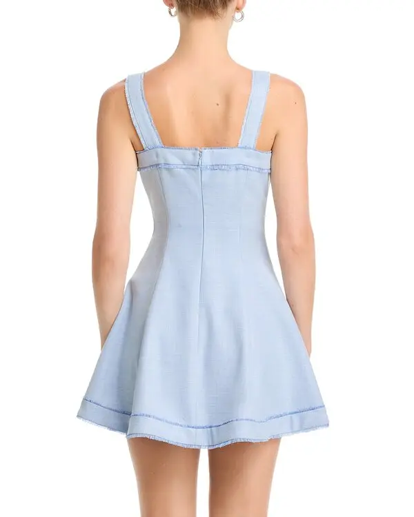 Generation Love Whitney Suiting Dress - Chambray Blue