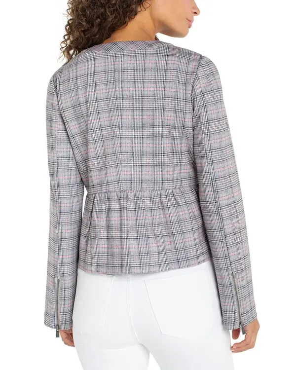 LIVERPOOL Plaid Peplum Jacket