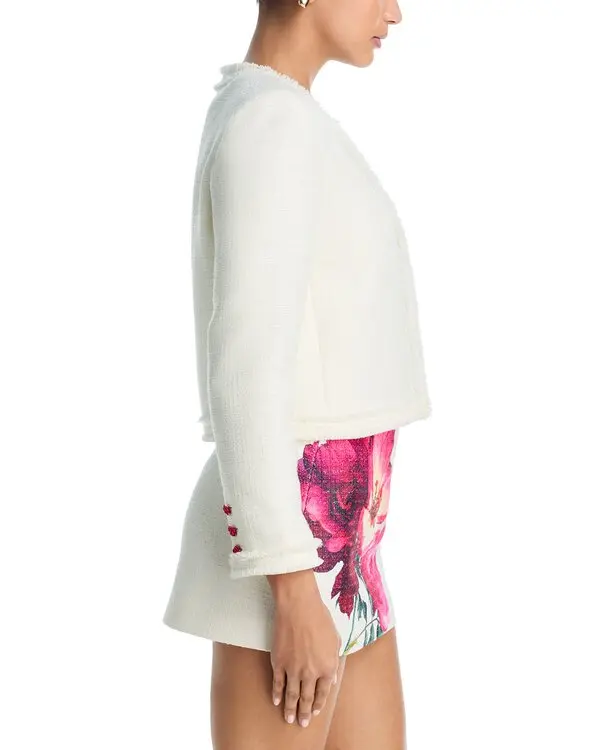 Alice + Olivia Landon Cropped Boxy Jacket