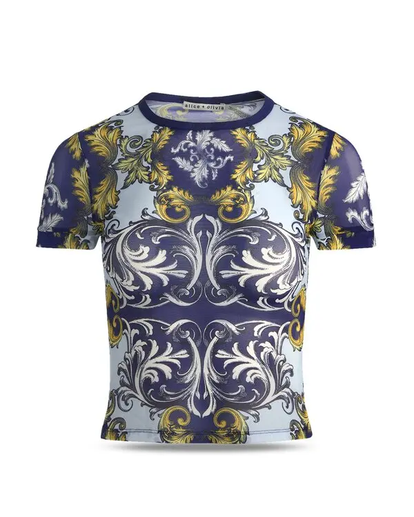 Alice + Olivia Tess Crewneck Tee