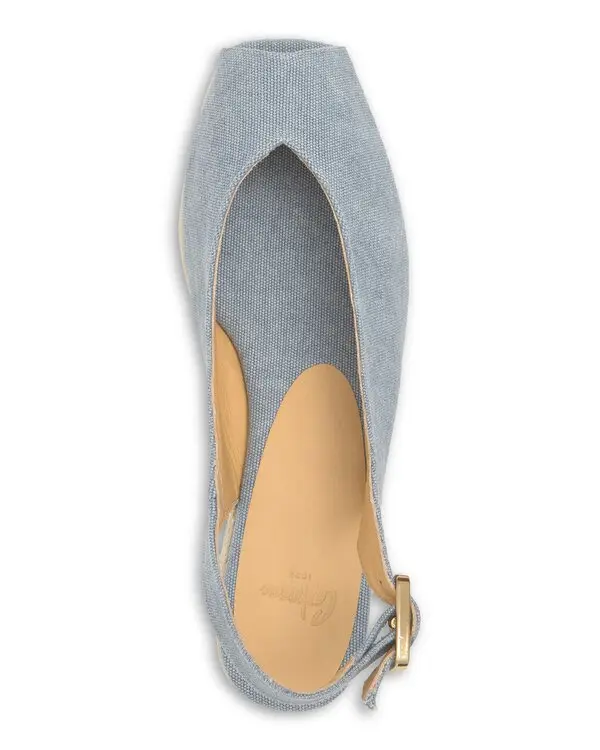 CastaÑer Dosalia Espadrille Wedge Pumps - Aqua