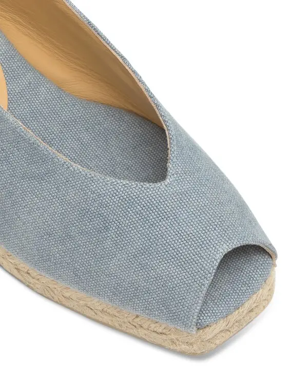 CastaÑer Dosalia Espadrille Wedge Pumps - Aqua