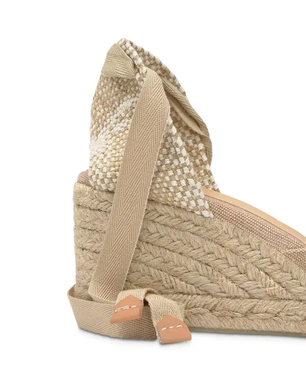 CastaÑer Carina Ankle Tie Espadrille Pumps - Sand