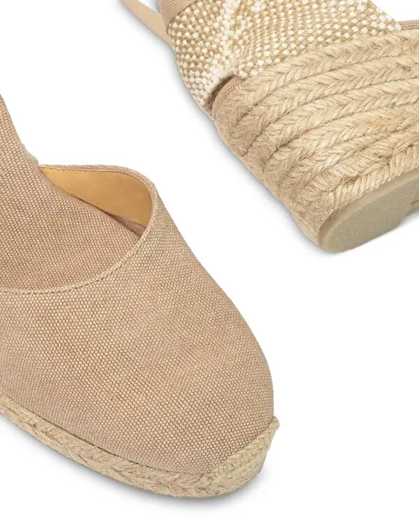 CastaÑer Carina Ankle Tie Espadrille Pumps - Sand