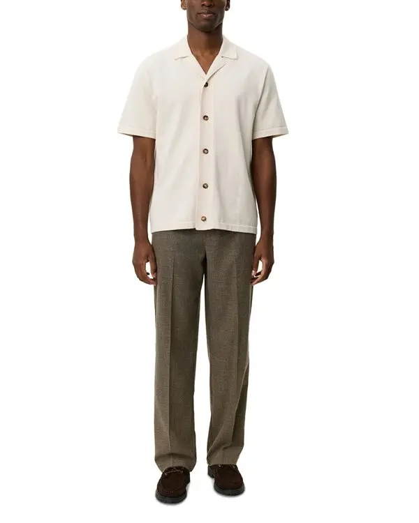 LES DEUX Emmett Globe Knitted Shirt - Ivory
