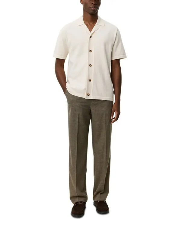 LES DEUX Emmett Globe Knitted Shirt - Ivory