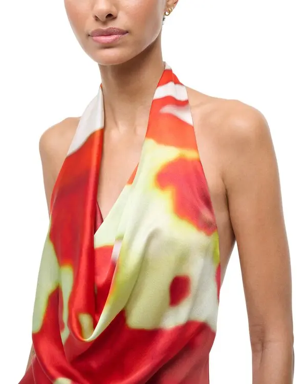 Staud Liora Printed Top - Red Zone