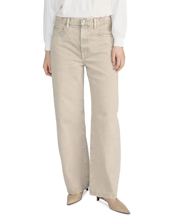 FRAME The Bow High Rise Wide Leg Jeans - Tabby