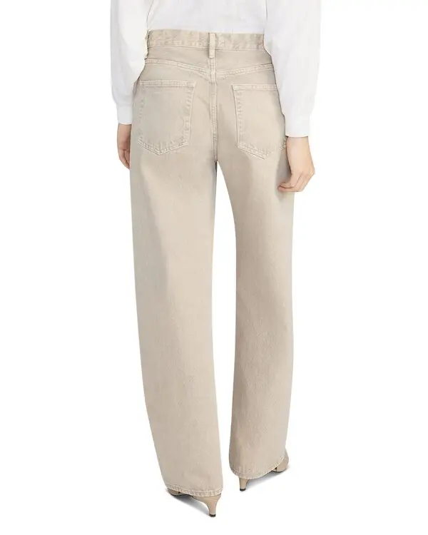 FRAME The Bow High Rise Wide Leg Jeans - Tabby