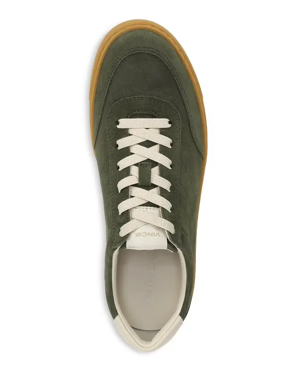 Vince Palm Suede Trainer Sneakers - Driver Grey