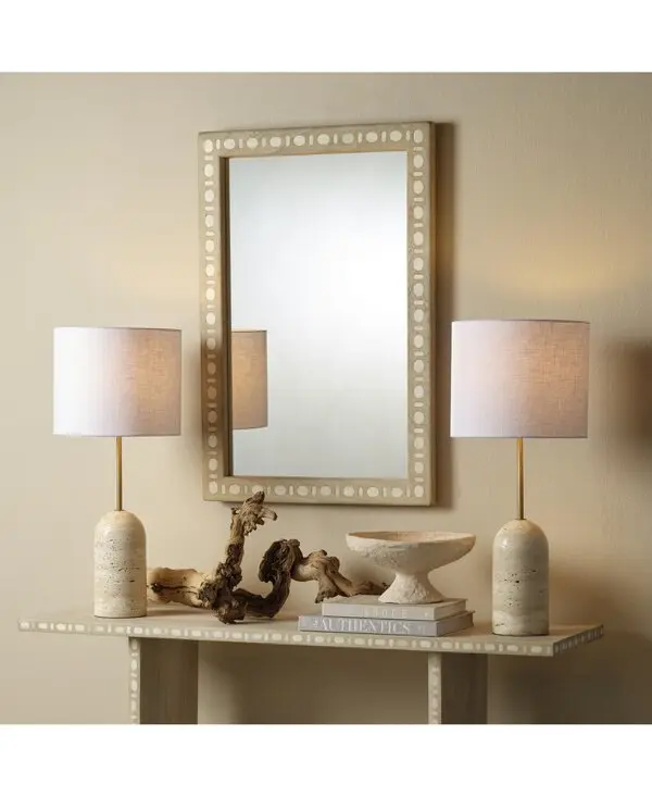 JAMIE YOUNG CO. Sama Wood And Bone Inlay Mirror