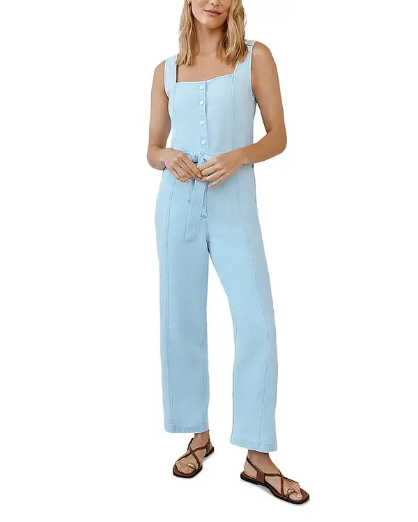 Bella Dahl Square Neck Jumpsuit - Coastal Fade