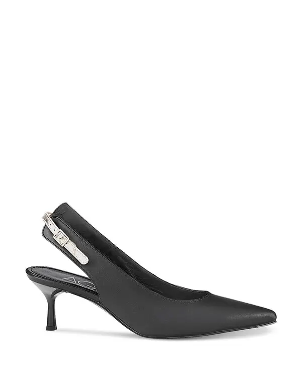 Agl Leather Slingback Sandals