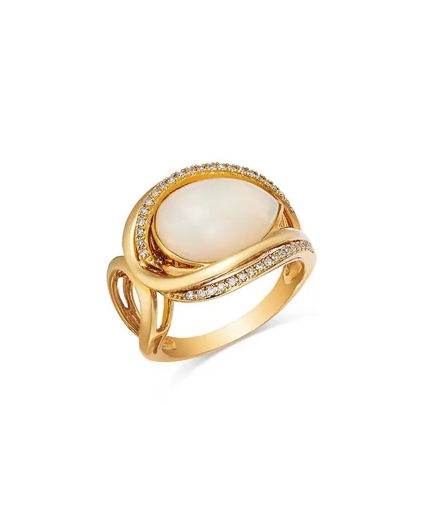 Bloomingdale'S Ethiopian Opal And Diamond Ring - Gold