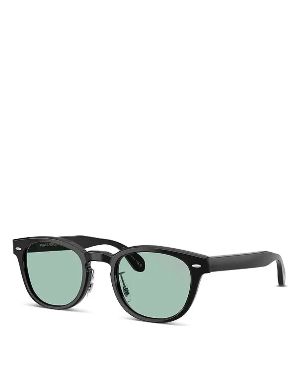 Oliver Spencer Round Optical Glasses, 49mm - Black