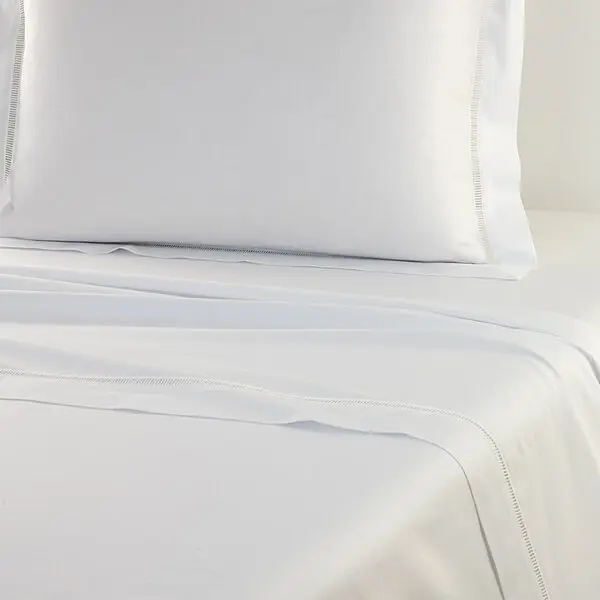 YVES DELORME Colisee Flat Sheet, King - White