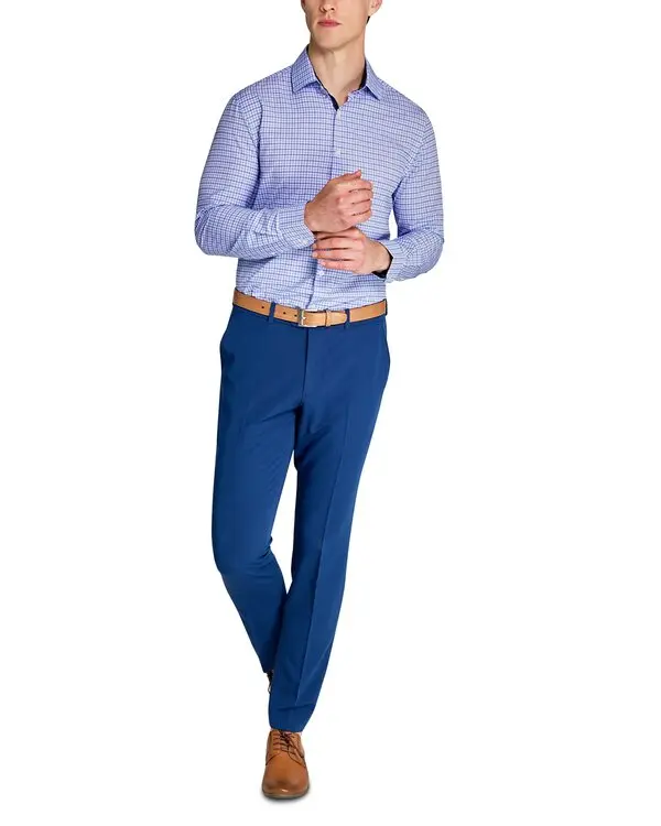 WRK Slim Fit Grid Performance Dress Shirt