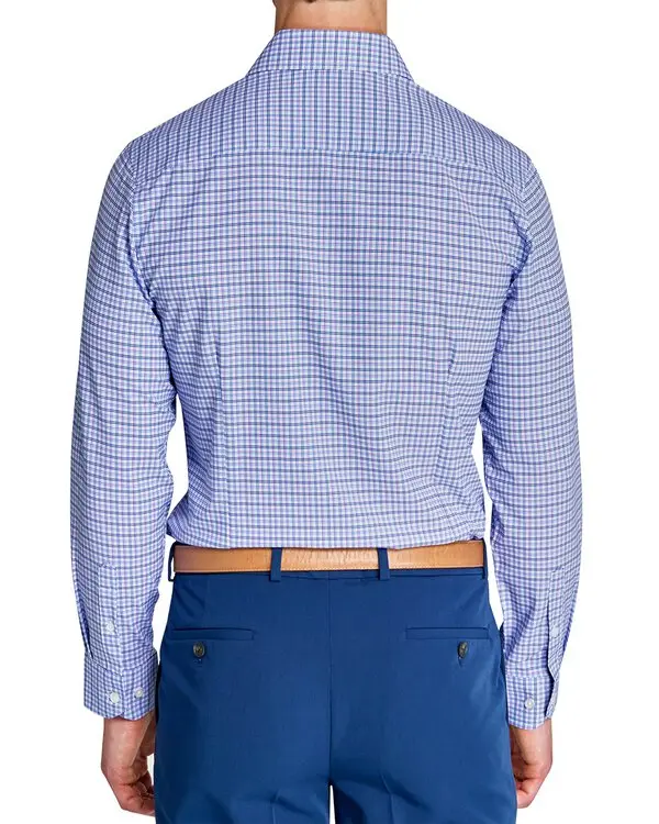 WRK Slim Fit Grid Performance Dress Shirt
