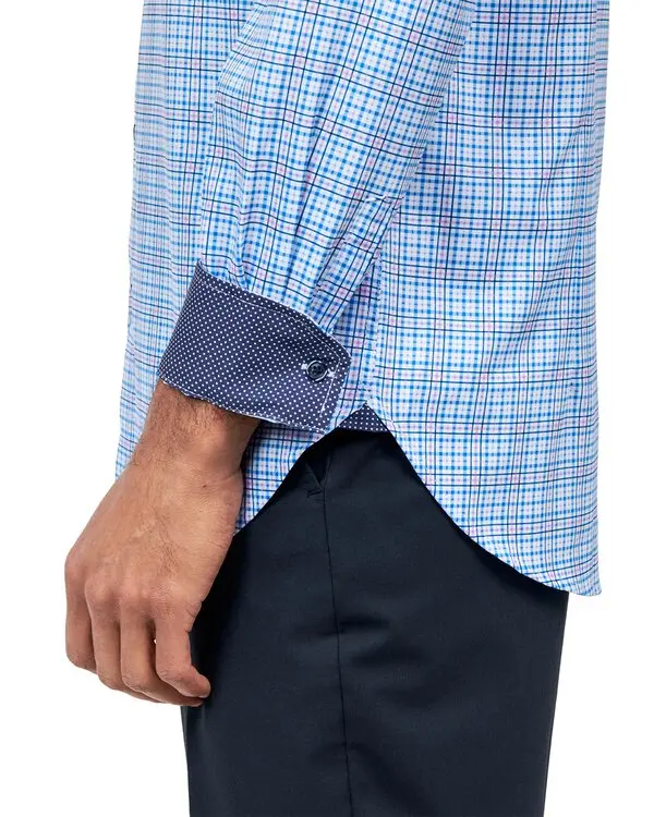 WRK Slim Fit Check Performance Dress Shirt