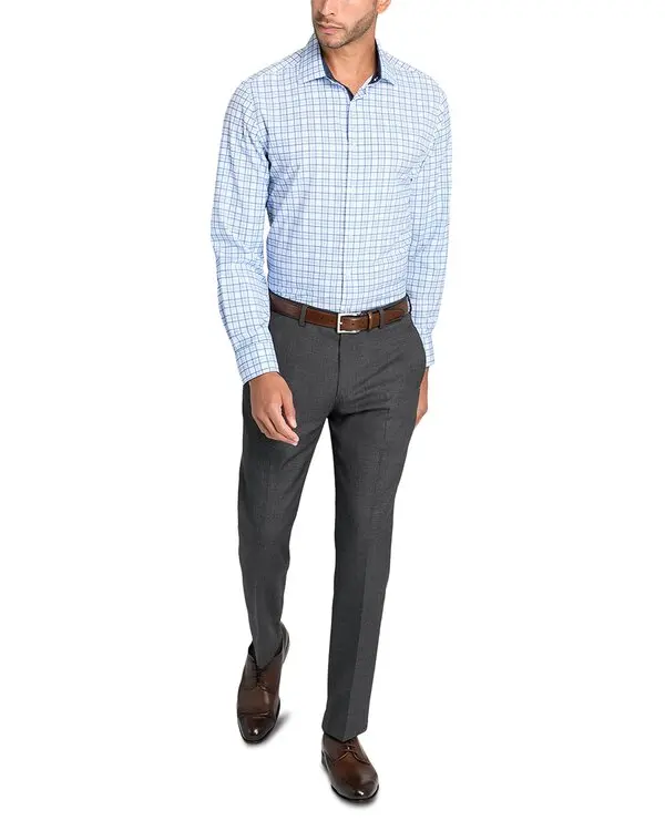 WRK Slim Fit Plaid Performance Dress Shirt